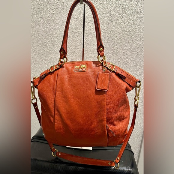 Coach | Bags | Coach 8641 Madison Leather Linsay Satchel Shoulder Bag ...